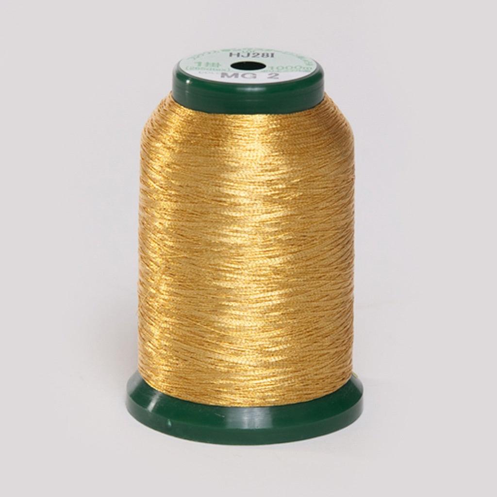 KingStar Metallic Embroidery Thread - Gold 2 | Quilt Elements